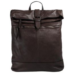 Forty Damen forty&deg; Tagesrucksack echt Leder, Made in Italy braun B/H/T: 30cm x 30cm x 4cm, onesize