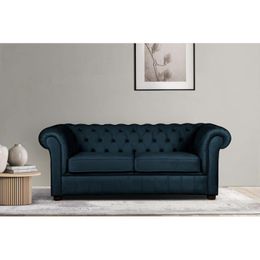 Home Affaire 3-Sitzer &raquo;CHARENTE, optionale Schlafsofa, Chesterfield-Sofa, Bettfunktion&laquo; mit edler Knopfheftung und typischen Armlehnen, B/T/H 198/89/