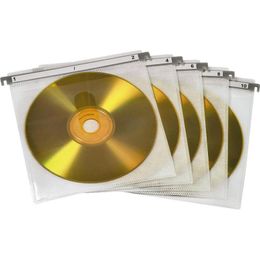Hama CD-H&uuml;lle &raquo;CD/DVD Doppel-Schutzh&uuml;llen, 50er-Pack, Wei&szlig;, Schutzcase, Leerh&uuml;lle&laquo; wei&szlig; Polypropylen Mit Kunststoffschienen zur Verwendung in 