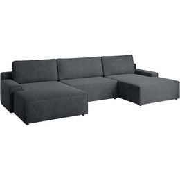 Trendmanufaktur Wohnlandschaft &raquo;Challenge, Schlafsofa mit Bettkasten, Couch in U-Form, Breite 333 cm&laquo; XXL Sofa mit Bettkasten & Schlaffunktion, auch 