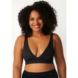 Sloggi Damen Sloggi Bralette &raquo;GO Allround&laquo; One Size, hohe Elastizit&auml;t, breites Unterbrustband, sportiver Look schwarz 1, N-Gr