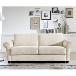 Bali Schlafsofa &raquo;ELISA Dauerschl&auml;fer in 140 und 160er Breite&laquo; stabile Gitterrost-Unterfederung beige 92% Polyester, 8% Polyacryl