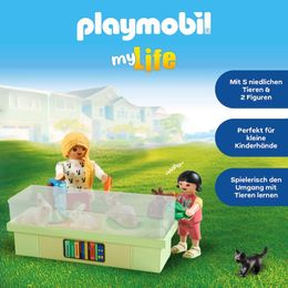 Playmobil Konstruktions-Spielset &raquo;Familie mit Hasen (71753), My Life&laquo; bunt Konstruktions-Spielset