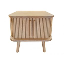 WOODMAN Beistelltisch &raquo;Rove&laquo; besonderes Design, teilmassiv, Breite 49,5 cm, FSC -zertifiziert beige