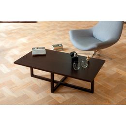 WOODMAN Couchtisch &raquo;Milo&laquo; Breite 115 cm, Gestell aus Massivholz, FSC -zertifiziert braun