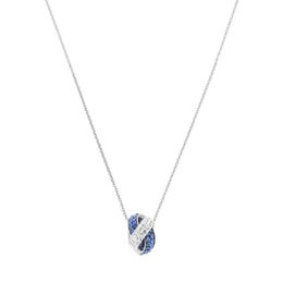 Amor Damen Kette mit Anh&auml;nger &raquo;Blue Shield&laquo; mit Zirkonia (synth.) blau