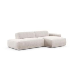 Trendmanufaktur Ecksofa &raquo;Braga, mit hochwertigem Kaltschaum, L-Form, in Cord erh&auml;ltlich&laquo; modernes Sofa, Couch mit hohem Sitzkomfort, 275/72/160 cm (B/
