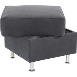 Sit & More sit&more Hocker &raquo;Cardoso&laquo; grau Luxus-Microfaser 2 (100% Polyester);Luxus-Microfaser ALTARA NUBUCK (100% Polyester);Luxus-Microfaser 1 (100% Polyester)