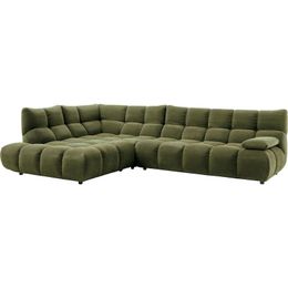 Home Affaire Ecksofa &raquo;Cozy Bubble, mit klappbarer Armlehne, Breite 324 cm&laquo; mit eleganter Steppung, Rundumbezug & weicher Polsterung 95% Polyester, 5% 