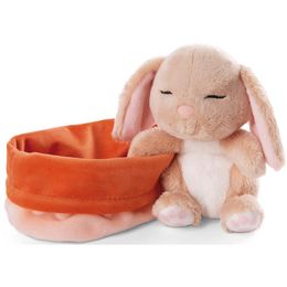 Nici Kuscheltier &raquo;Sleeping Pets, Hase karamell, 12 cm&laquo; im K&ouml;rbchen braun Kuscheltier