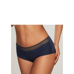 Nuance Damen Panty mit feiner Zierschleife und Schmuckaccessoire blau 52/54