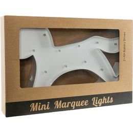 MARQUEE LIGHTS LED Dekolicht &raquo;Hobbyhorse&laquo; LED-Modul 1 Stk. Warmwei&szlig; Wandlampe, Tischlampe Schaukelpferd 19 Leuchtmittel - 31x22 cm wei&szlig;