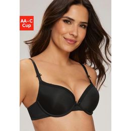 s.Oliver Push-up-BH mit B&uuml;gel und herausnehmbaren Kissen, Basic Dessous schwarz 80, Cup AA Push-up-BH