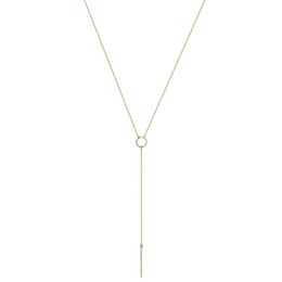 Elli Damen Collierkettchen &raquo;Y-Kette Trend Minimal 925 Silber&laquo; gold