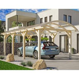 Skan Holz Einzelcarport &raquo;Franken&laquo; Leimholz 300 cm natur beige