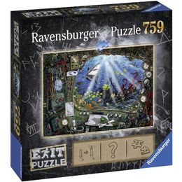 Ravensburger Puzzle &raquo;EXIT, 4: Im U-Boot&laquo; Made in Germany bunt Pappe