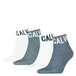 Calvin Klein Jeans Herren Kurzsocken &raquo;CKJ MEN QUARTER 4P RIBBON LOGO ECOM&laquo; 4er Pack - (40/46)