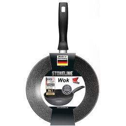Stoneline Wok Aluminium 1 Stk. tlg. &Oslash; 30 cm, Induktion grau