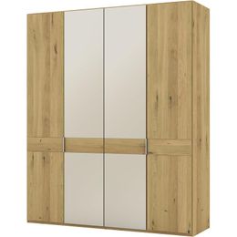 Musterring Dreht&uuml;renschrank &raquo;Savona, Kleiderschrank, Schrank, Garderobe, teilmassiv Eiche&laquo; mit T&uuml;rd&auml;mpfern, mit Spiegel oder Glas, extra B&ouml;den, MADE IN GERMANY, 