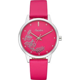 Aniston Jewelry & Watches Damen Aniston JEWELRY & WATCHES Quarzuhr Armbanduhr, Damenuhr, analog pink