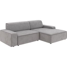 Trendmanufaktur Ecksofa &raquo;Graz, wahlweise mit Sitzvorschub und Bettkasten, L-Form, Breite 246 cm&laquo; in Cord-, haustierfreundlichem LEO Struktur- oder 