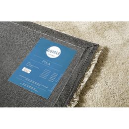 &raquo;Pisa&laquo; rund 25 mm H&ouml;he Hochflor, Microfaser, uni, weich, Shaggy, Wohnzimmer, Schlafzimmer Polyester