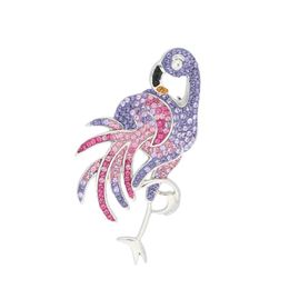 Vivance Damen Brosche &raquo;Flamingo&laquo; () mit Swarovski-Elements silber