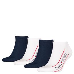 Tommy Hilfiger Herren Socken &raquo;TH MEN SNEAKER 4P TH LOGO ECOM&laquo; 4 Stk. tlg. mit sportlichem Logodetail blau 39-42