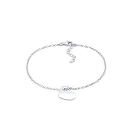 Elli Damen Armband &raquo;Herz Anh&auml;nger Symbol Liebe 925 Silber&laquo; silber