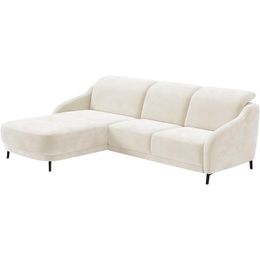 Sit & More sit&more Ecksofa &raquo;Blues L-Form&laquo; wahlweise mit Klapptisch und USB beige 100% Polyester