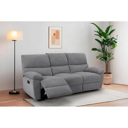 Home Affaire 3-Sitzer &raquo;LANNOY, manuelle o. elelektrische Relaxfunktion in 2 Sitzen, USB A/C&laquo; Liegefunktion (105&deg;-150&deg;), Reclinersofa, Webstoff, 