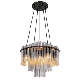 Globo LIGHTING Pendelleuchte &raquo;GORLEY&laquo; E27 1 Stk. Design Glasst&auml;be, Deckenlampe, Wohnzimmer, Esszimmer, H&auml;ngelampe schwarz