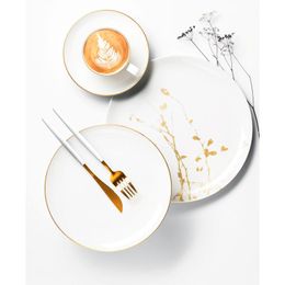 Seltmann Weiden Kaffeeservice &raquo;Geschirr-Set, 18 Teile, Liberty Golden Rose Hip&laquo; Tassen, Untertassen, Teller, Made in Germany, 18 Teile, f&uuml;r 6 Personen gold Porzellan