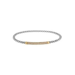 Firetti Damen Armband &raquo;Schmuck Geschenk Silber 925 Armschmuck Armkette Kugelkette&laquo; mit Zirkonia (synth.) gold