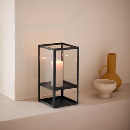 LeGer Home by Lena Gercke Windlicht &raquo;Zhara&laquo; aus Metall und Glas schwarz Glas, Metall