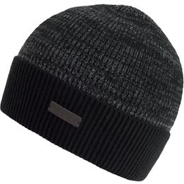 Chillouts Unisex Chillouts Strickm&uuml;tze &raquo;Moritz Hat&laquo; Feiner Rippenstrick in melierter Optik schwarz