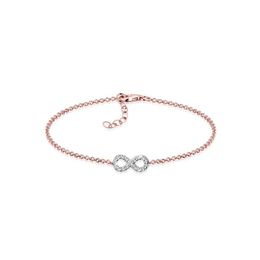 Elli Damen Armband &raquo;Infinity Bi-Color Kristalle Silber&laquo;