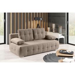 WERK2 Schlafsofa &raquo;Indigo Bettsofa mit Bettkasten, Breite 205cm, hochwertige Verarbeitung&laquo; 2-Sitzer Sofa und Schlafcouch mit Federkern & Bettkasten 