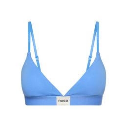 Hugo Underwear Damen HUGO Underwear Triangel-BH &raquo;TRIANGLE RED LABEL&laquo; mit Logobund blau L, N-Gr