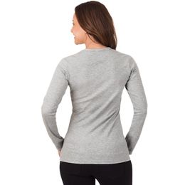 TRIGEMA Damen Longsleeve &raquo;TRIGEMA Langarmshirt&laquo; 1 Stk. grau M