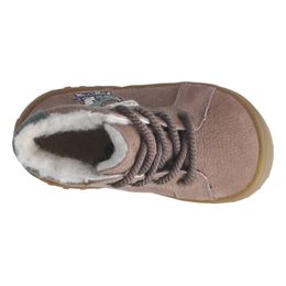 Pepino By Ricosta Jungen Pepino by RICOSTA Lauflernschuh &raquo;Dusty WMS: weit&laquo; Babystiefel, Winterschuh, Schn&uuml;rstiefel mit w&auml;rmender Schurwolle braun 28