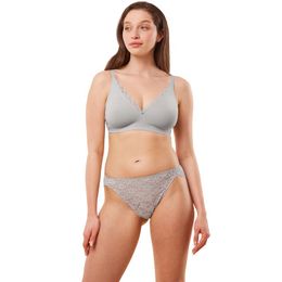 Triumph Damen Tai-Slip &raquo;Amourette&laquo; Stretch-Spitze, hoher Beinausschnitt grau 42