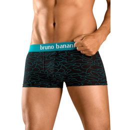 Bruno Banani Herren Hipster Packung, 4 Stk. knapp sitzende Boxershorts in uni oder gemustert aus Baumwollmischung schwarz S, 4 Stk.