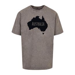 Merchcode T-Shirt &raquo;Herren Australia Acid Washed Heavy Oversize Tee&laquo; 1 Stk. asphalt L L Vielseitige T-Shirts f&uuml;r jeden Anlass