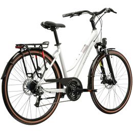 Trekkingrad &raquo;KROSS Trekkingrad Damen 28" Trans 3.0 ULT.RA wei&szlig; 24 G&auml;nge&laquo; 24 Gang Shimano ACERA M3020 Schaltwerk Kettenschaltung Trekkingrad