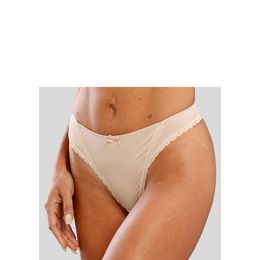 s.Oliver Damen s.Oliver String &raquo;Camille&laquo; mit feiner Spitzenborte braun 32/34