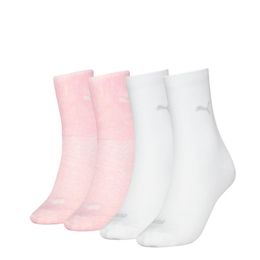 Puma Herren Puma Socken &raquo;Puma WOMEN SOCK 4P ECOM&laquo; 4er-Pack, mit unterst&uuml;tzender Fu&szlig;gew&ouml;lbestruktur pink 35-38