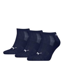 Puma Damen Puma Sneakersocken &raquo;Puma UNISEX CUSHIONED SNEAKER 3P&laquo; 3 Paar, 3 Paar tlg. mit Frottee blau 43-46