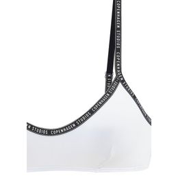 Copenhagen Studios Damen Bustier-Bikini-Top &raquo;Cody&laquo; mit Markenbranding 34, Cup A/B