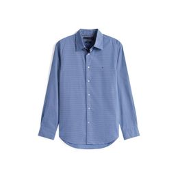 Tommy Hilfiger Damen Langarmhemd &raquo;FLEX POPLIN MINI PRINT Regular Fit SHIRT&laquo; regular fit, Kentkragen blau M, N-Gr